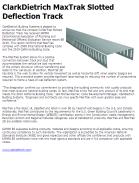 ClarkDietrich MaxTrak Slotted Deflection Track - Contractor Supply Magazine