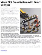 Viega PEX Press System with Smart Connect - Contractor Supply Magazine