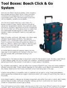 Tool Boxes: Bosch Click & Go System - Contractor Supply Magazine