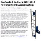 Scaffolds & Ladders: DBI-SALA Powered Climb Assist System - Contractor ...
