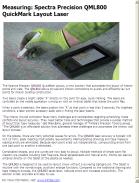 Measuring: Spectra Precision QML800 QuickMark Layout Laser - Contractor ...