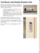 Tool Boxes: Vidmar Keyless Keypad Lock - Contractor Supply Magazine