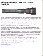 Zero Trace LED Tactical Flashlight - Contractor Supply Magazine