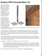 Simpson CBTZ Concealed Beam Tie - Contractor Supply Magazine