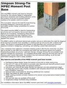 Simpson Strong-Tie MPBZ Moment Post Base - Contractor Supply Magazine
