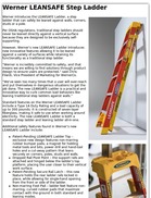 Werner LEANSAFE Step Ladder - Contractor Supply Magazine