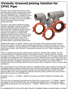 Victaulic Grooved Joining Solution for CPVC Pipe - Contractor Supply ...