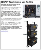 DEWALT ToughSystem Van Racking - Contractor Supply Magazine
