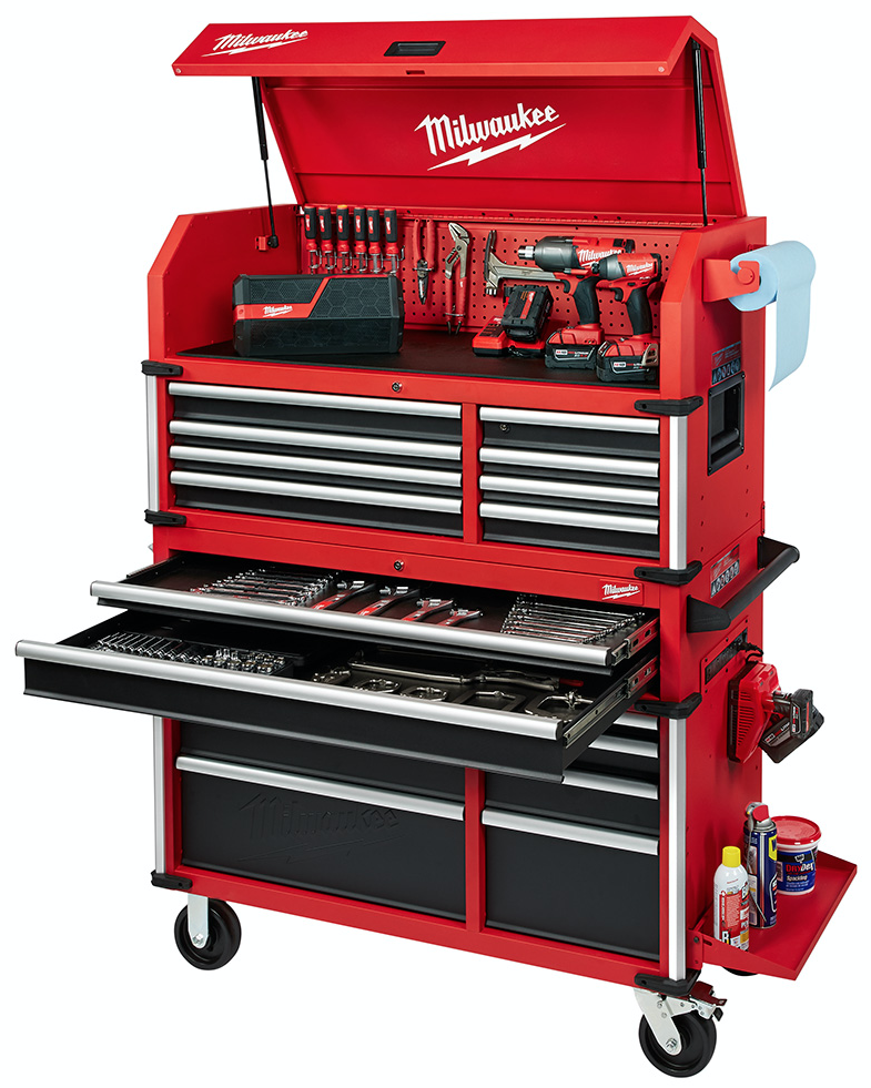 Milwaukee 46 Inch High-Capacity Steel Storage Combo Chest - Contractor ...