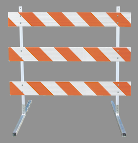 Safety: Plasticade Power Post Type III Barricades - Contractor Supply ...