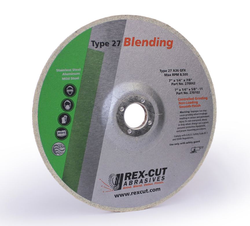 Rex-Cut Type 27 Blending Wheels - Contractor Supply Magazine