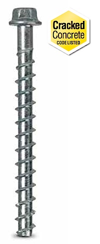 Anchors: Simpson Strong-Tie Titen HD screw anchor in 1/4-inch diameter ...