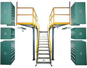 Tool Boxes: Stanley Vidmar Modular Mezzanine System - Contractor Supply ...